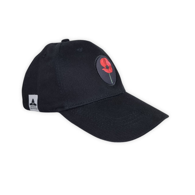 Cap: Poppies - black [adult] – Australian War Memorial