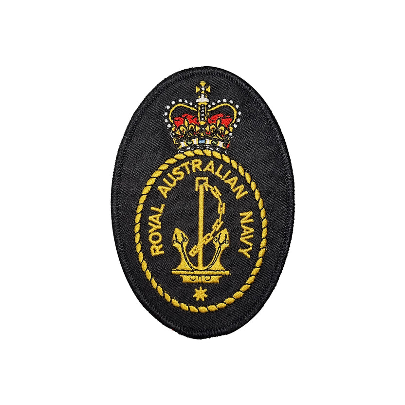 Patch, cloth: Royal Australian Navy crest – Australian War Memorial
