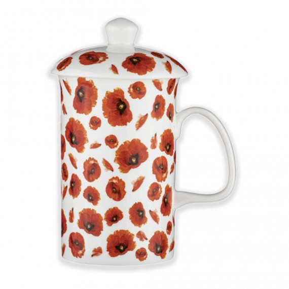 Mug and infuser: Red Poppies collection – Australian War Memorial